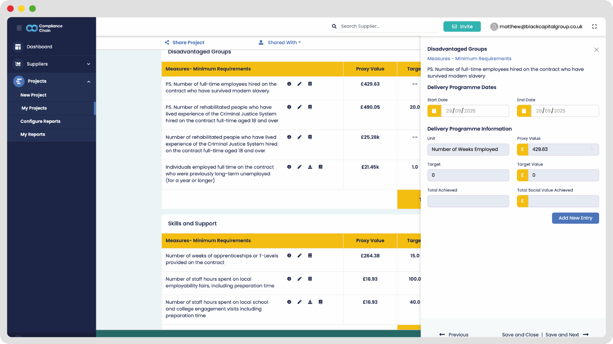 Social Value Management Software | Compliance Chain
